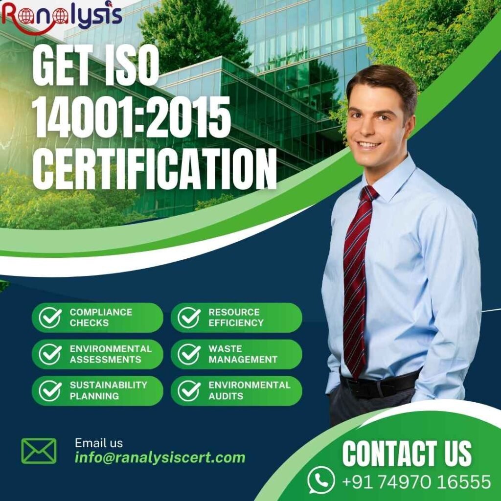 ISO 14001:2015 - Ranalysis Certification - ISO certification Body